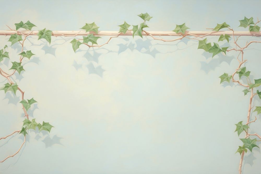 Painting vintage ivy leaves border | Premium Photo Illustration - rawpixel