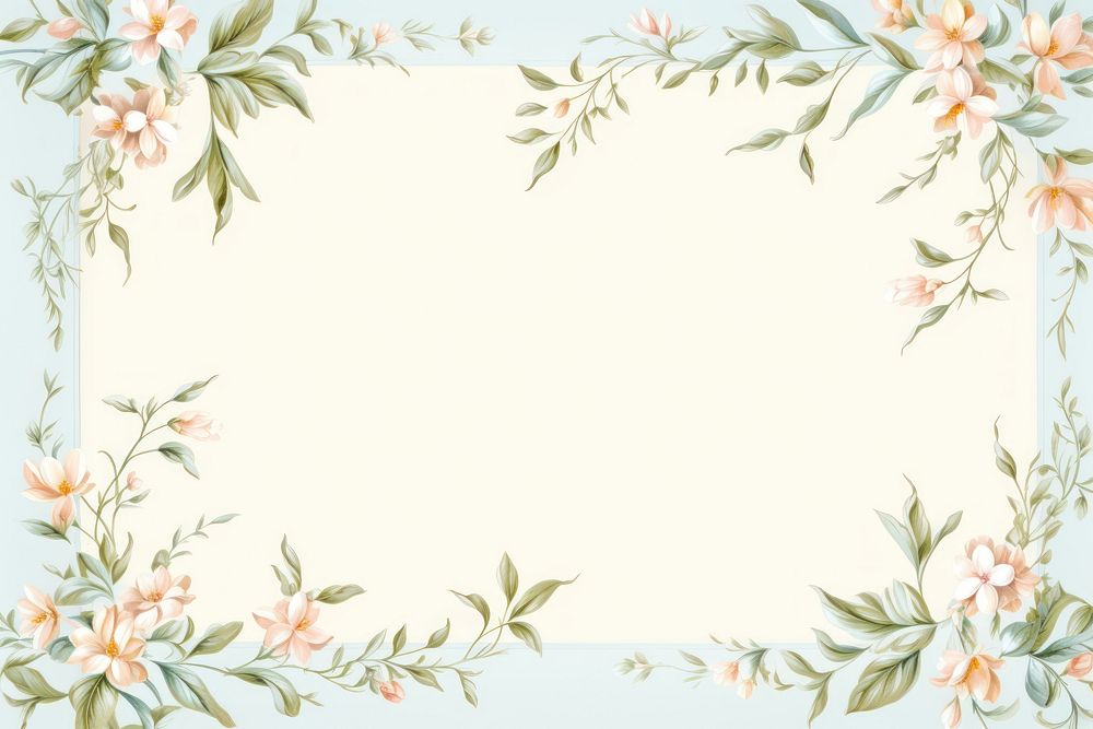 Painting vintage leaves border backgrounds | Premium Photo Illustration ...