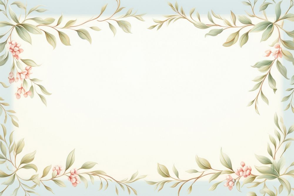 Painting vintage leaves border backgrounds | Free Photo Illustration ...