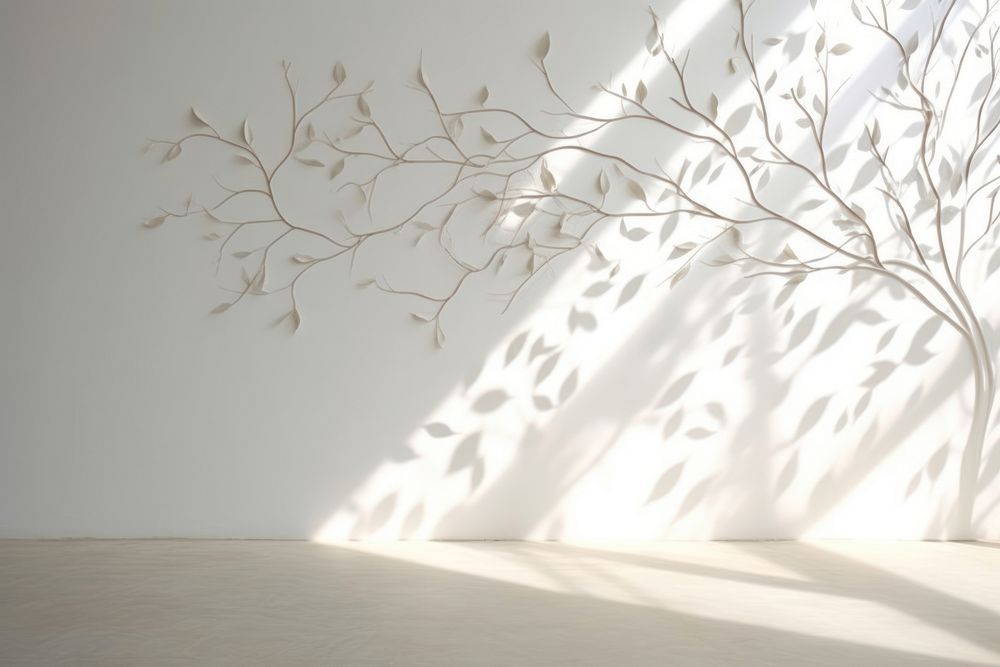 Leaves shadow wall architecture tranquility. | Free Photo - rawpixel