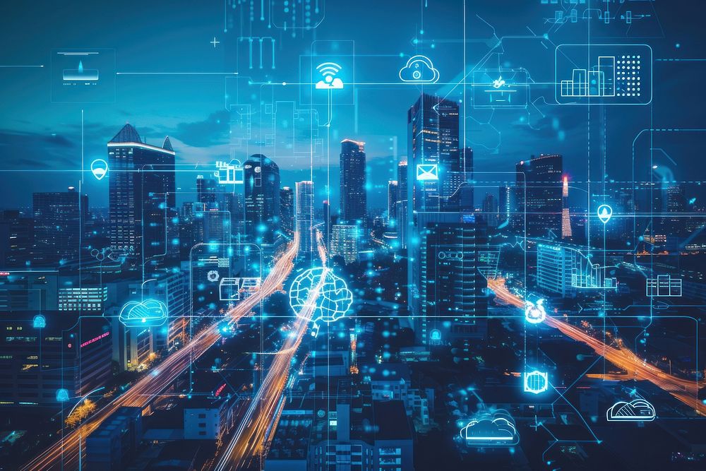 City architecture technology cityscape. | Free Photo Illustration ...