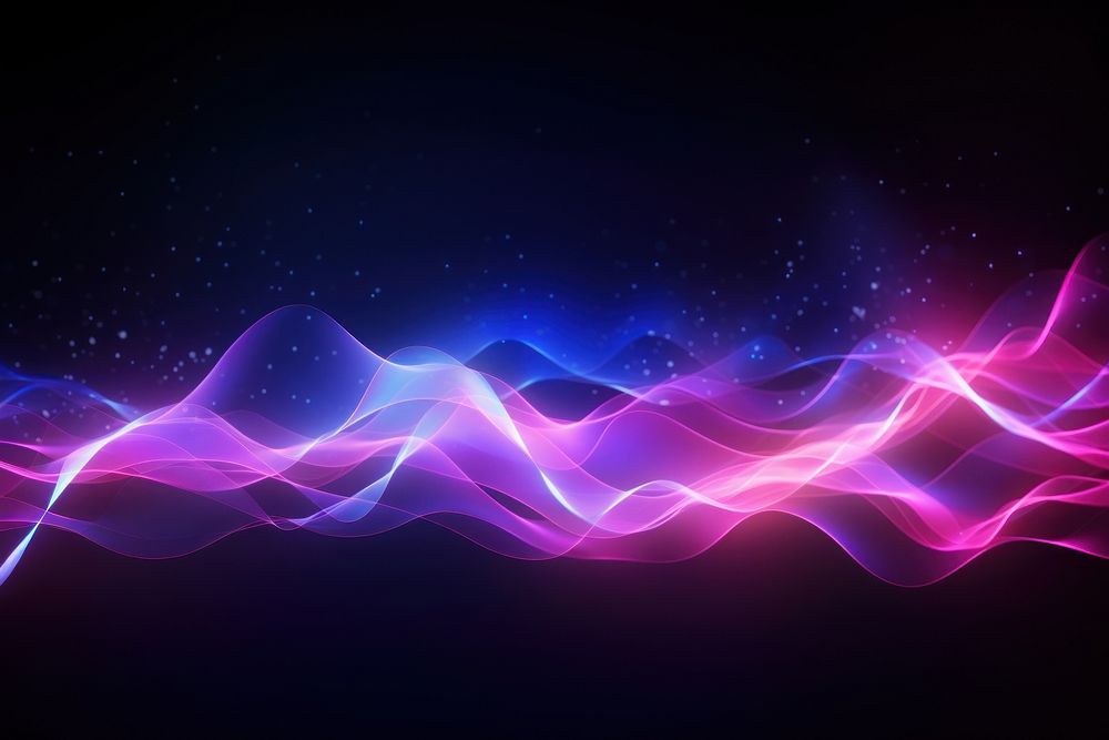 Neon soundwave background purple light | Premium Photo Illustration ...