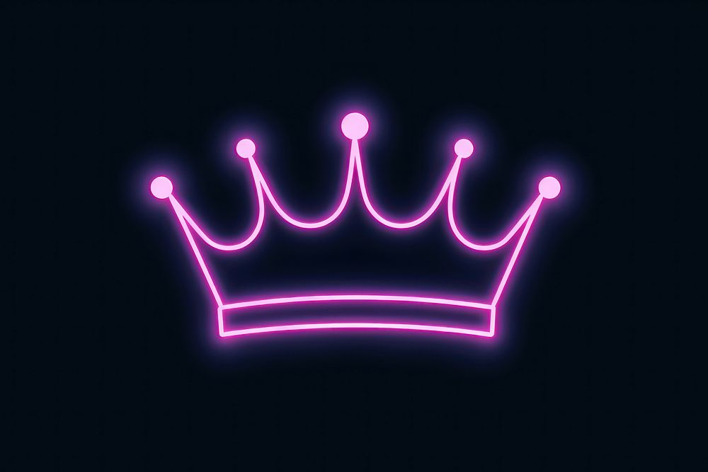 Neon crown png glowing light | Free Photo Illustration - rawpixel