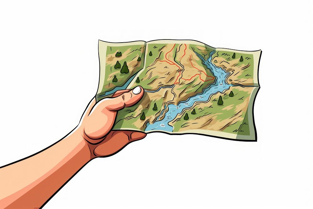 Human hand holding Map map | Free Photo Illustration - rawpixel