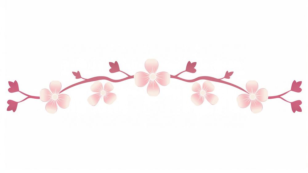 Cherry blossom divider ornament flower | Free Photo Illustration - rawpixel
