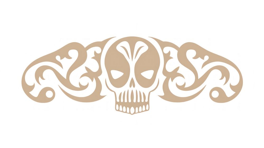 Skull divider ornament pattern logo | Premium Photo Illustration - rawpixel