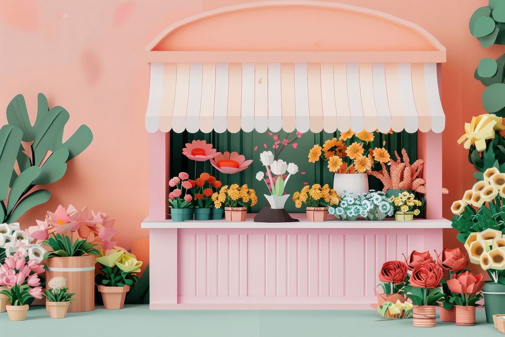 Flower shop plant architecture arrangement. | Premium Photo ...