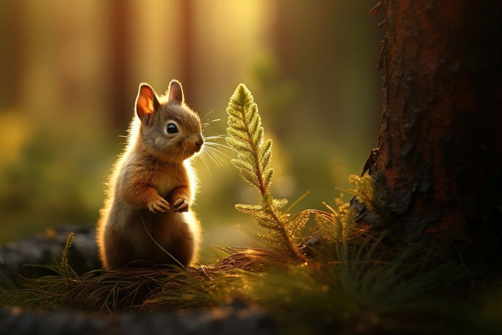 Animal pine tree squirrel outdoors | Premium Photo - rawpixel