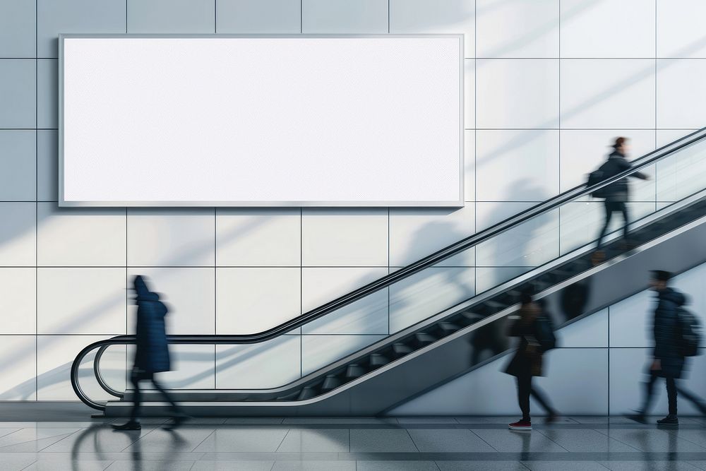 Banner architecture staircase escalator | Free Photo - rawpixel