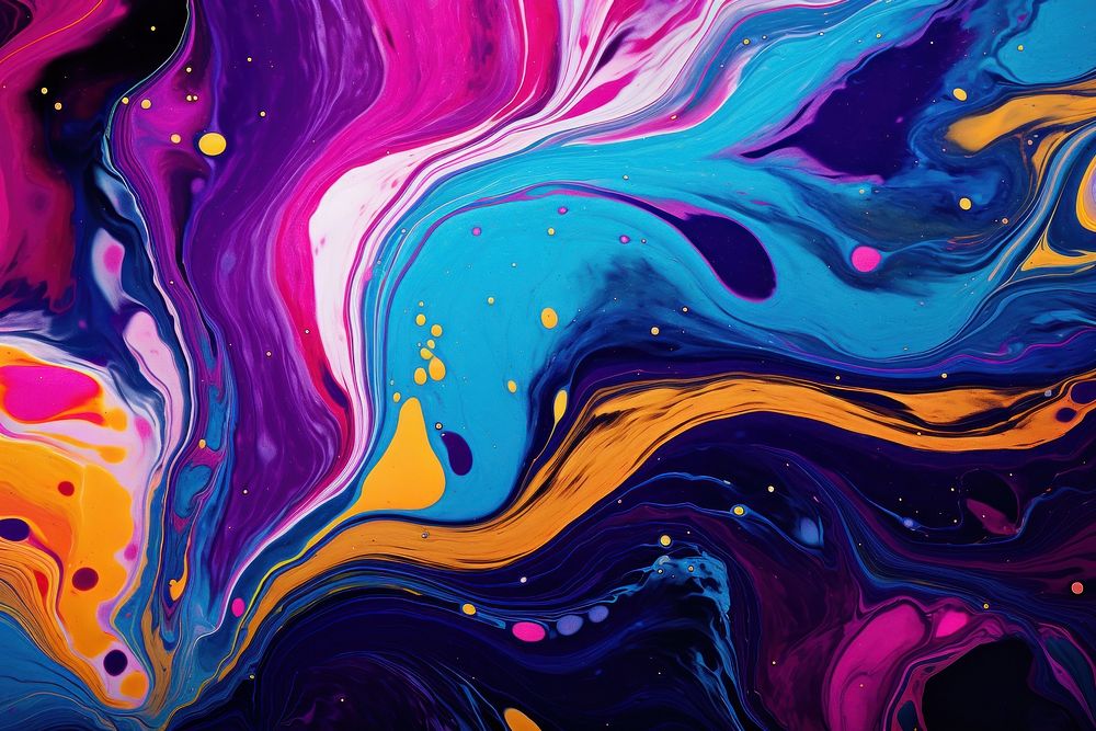 Liquid marbling dark Colorful abstract | Premium Photo Illustration ...