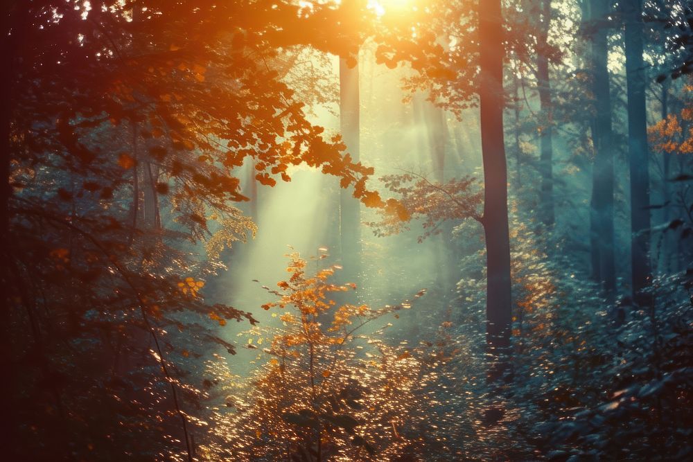 Deep forest light backgrounds landscape. | Premium Photo - rawpixel