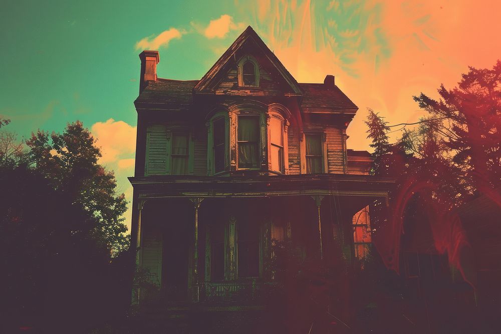 Haunted house architecture building outdoors. | Premium Photo - rawpixel