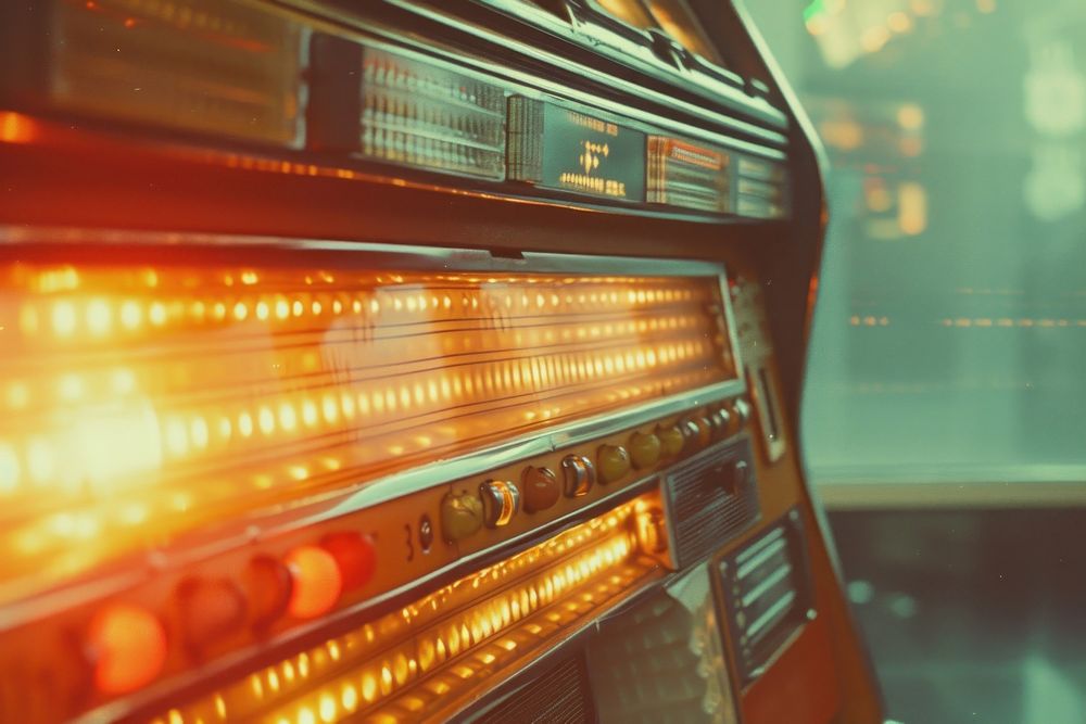 Jukebox light red illuminated. | Free Photo - rawpixel