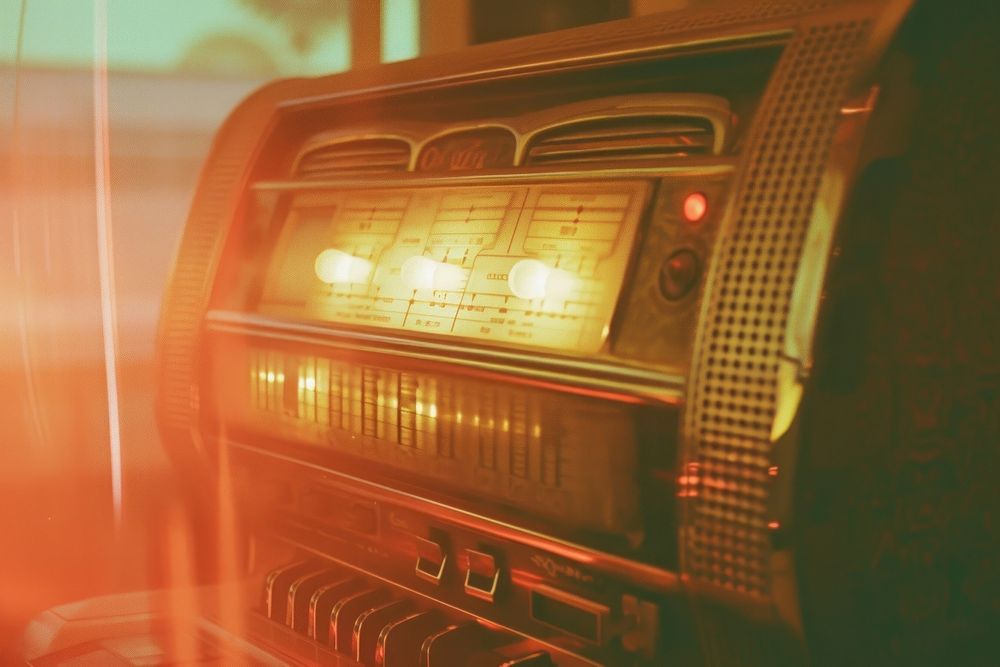Jukebox light red illuminated. | Free Photo - rawpixel