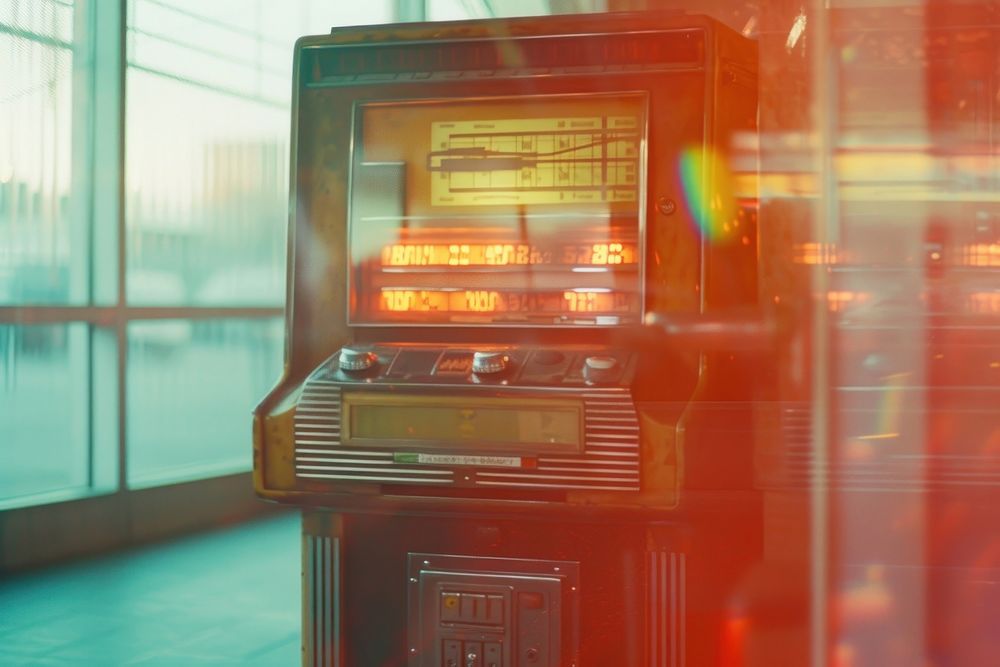Jukebox light red architecture. | Free Photo - rawpixel