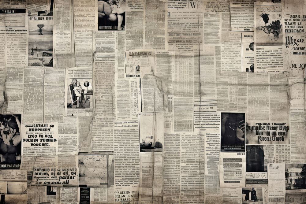 Newspaper Magazine Collage Background newspaper | Free Photo ...