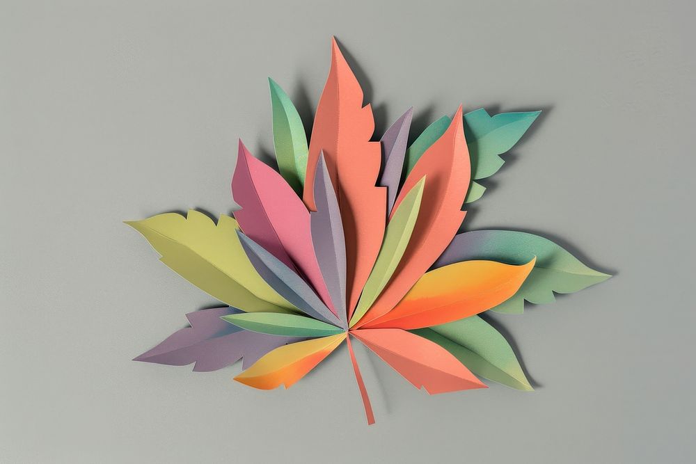 Cannabis origami craft plant. | Premium Photo Illustration - rawpixel