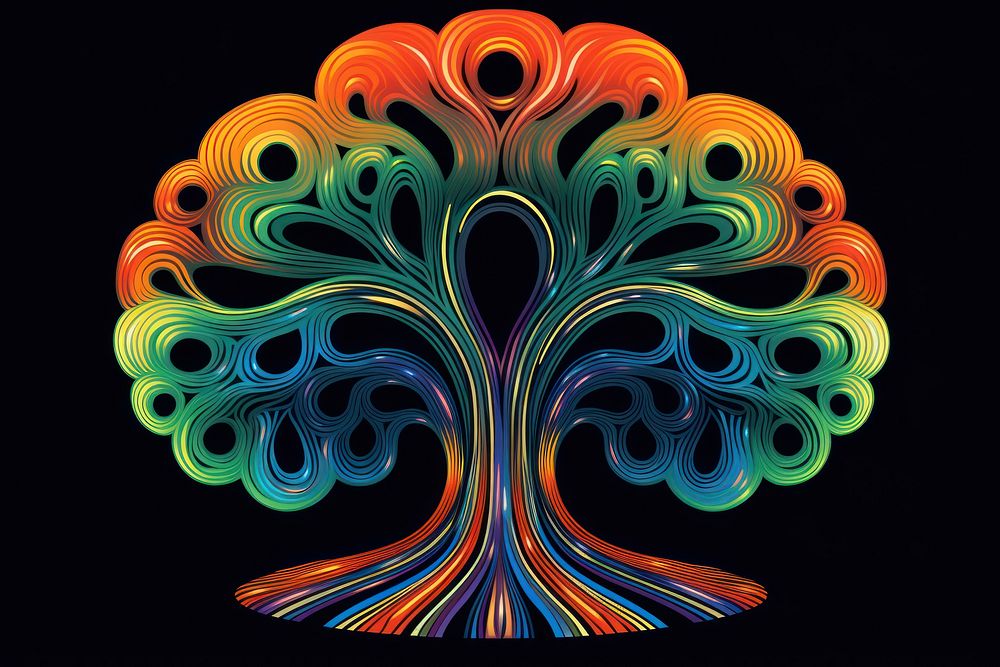 Tree trunk abstract graphics pattern. | Premium Photo Illustration ...