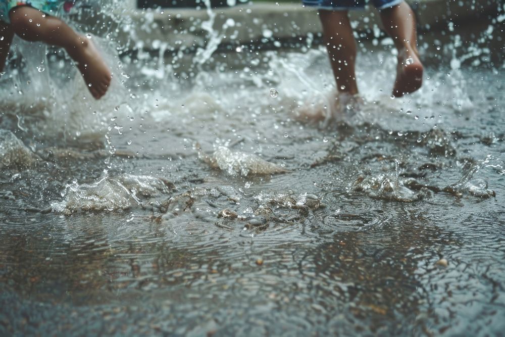 Splashing puddle rain freezing. | Premium Photo - rawpixel