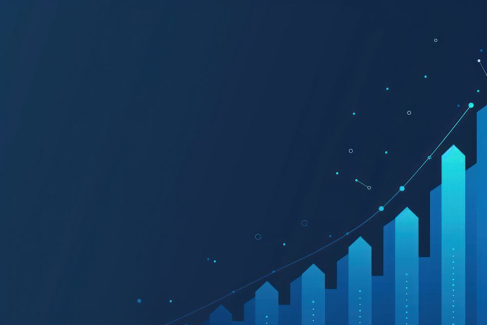 Chart backgrounds blue architecture. | Premium Photo Illustration ...