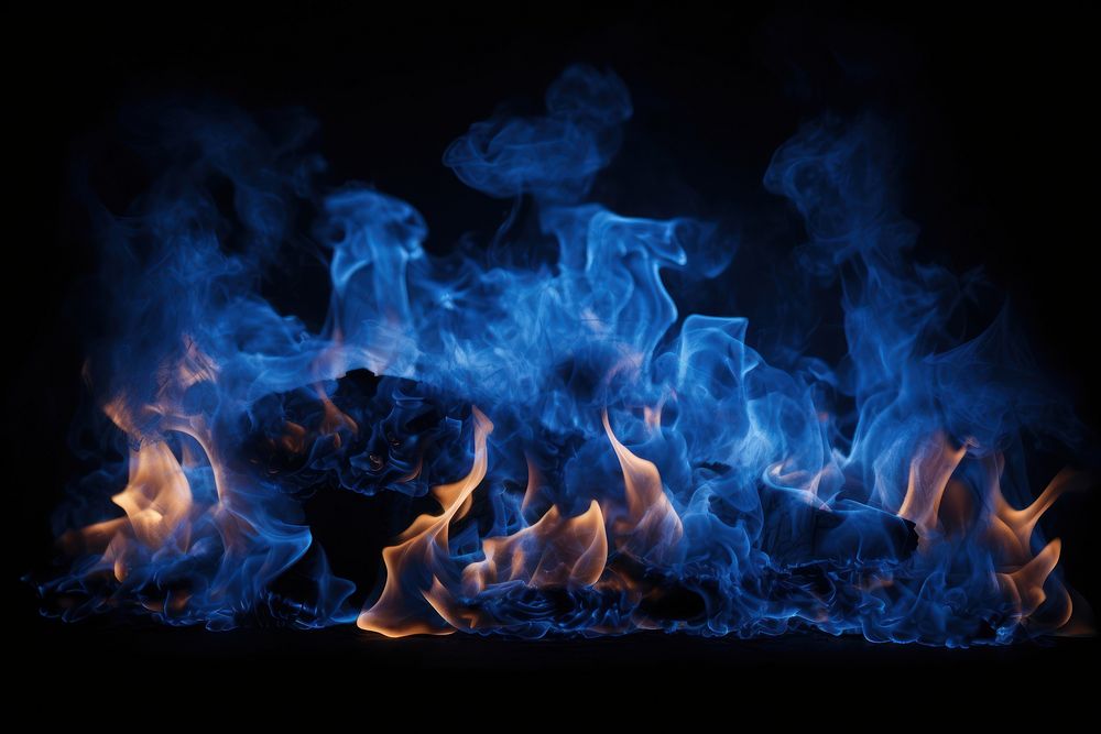 Blue mountain fire flame bonfire | Free Photo - rawpixel