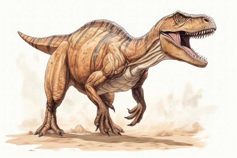 Tyrannosaurus dinosour full body dinosaur | Free Photo Illustration ...