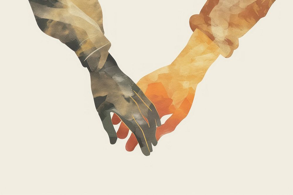 Couple hand holding electronics handshake | Free Photo Illustration ...