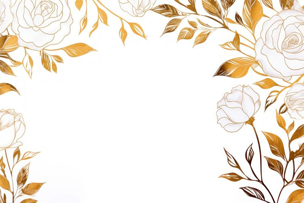 Roses border frame backgrounds pattern | Free Photo Illustration - rawpixel