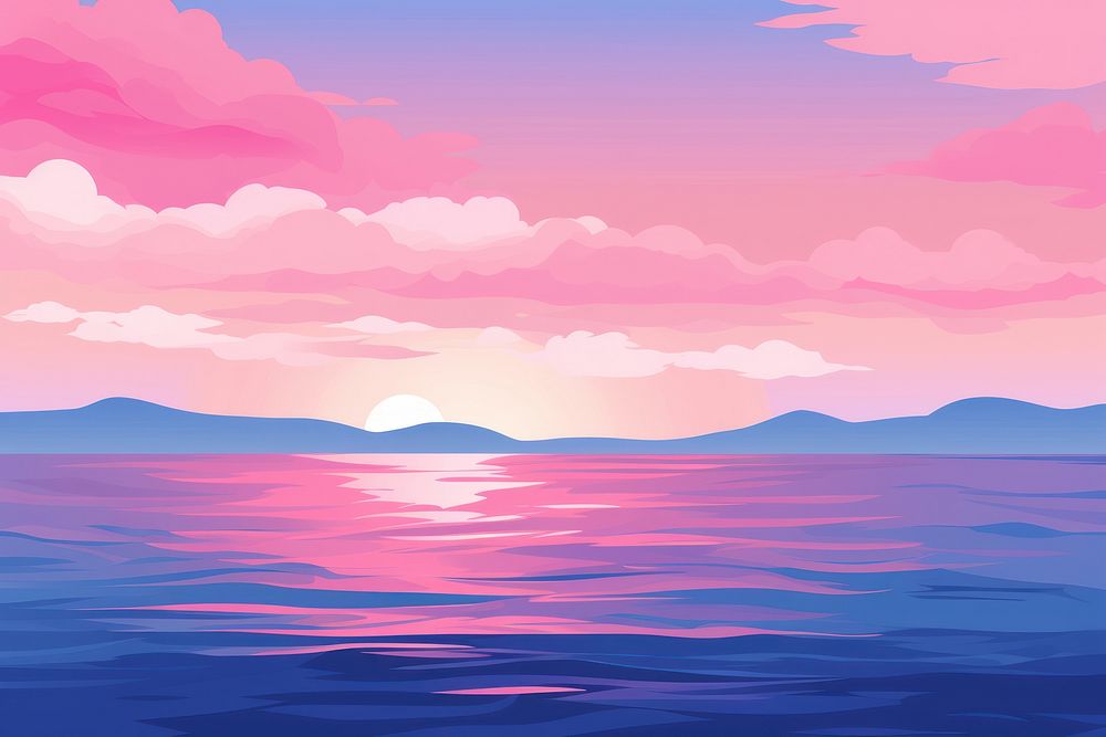 Seascape sea backgrounds landscape. | Free Photo Illustration - rawpixel