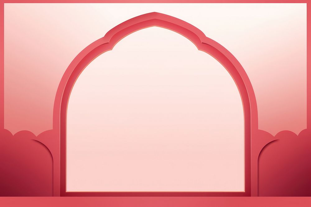 Islamic frame architecture backgrounds red. | Free Photo Illustration ...