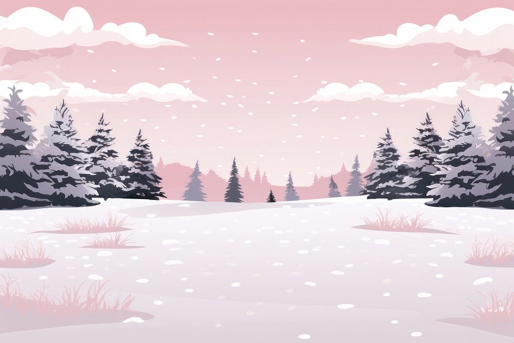 Snow tree landscape snowflake. | Premium Photo Illustration - rawpixel