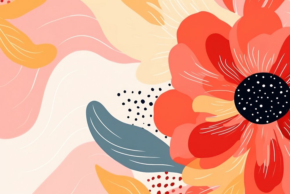 Memphis flower abstract shape backgrounds | Premium Photo Illustration ...