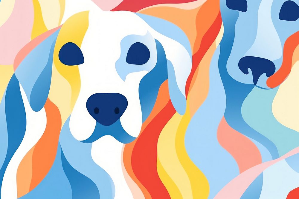 Dogs abstract shape background backgrounds | Premium Photo Illustration ...