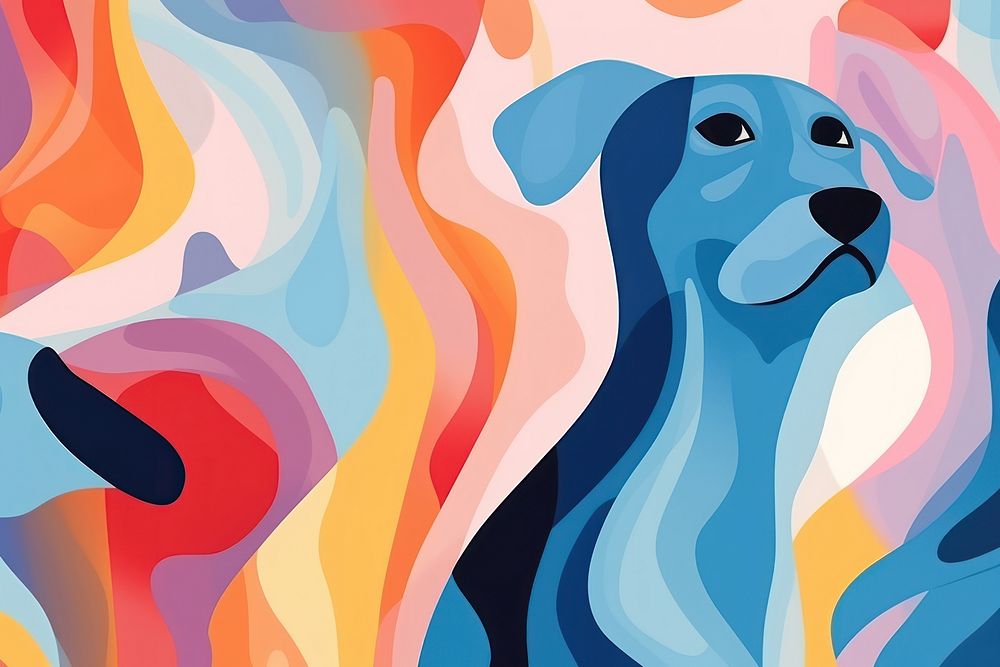Dogs abstract shape background backgrounds | Premium Photo Illustration ...