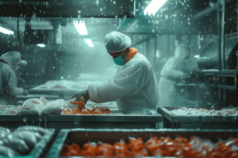 Employee making frozen foods factory | Free Photo - rawpixel