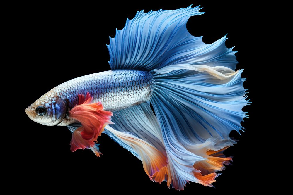 Bi-color betta fish animal underwater | Premium Photo - rawpixel