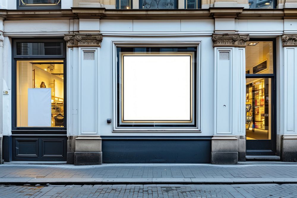 Contemporary shop front window city | Free Photo - rawpixel