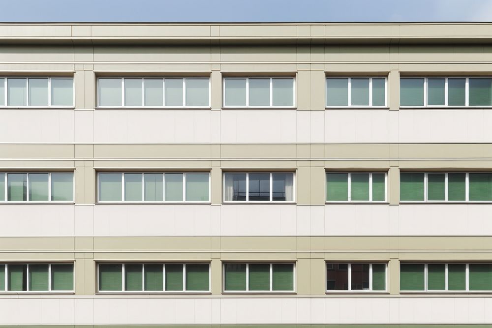 Retro office building wall architecture | Premium Photo - rawpixel