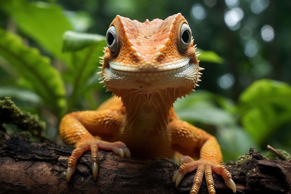 Lizard looking camera branch animal | Free Photo - rawpixel