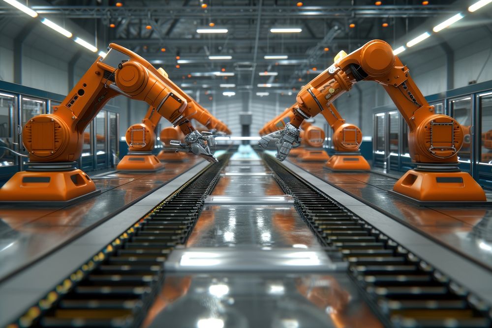 Industrial automation technology manufacturing machine | Free Photo ...