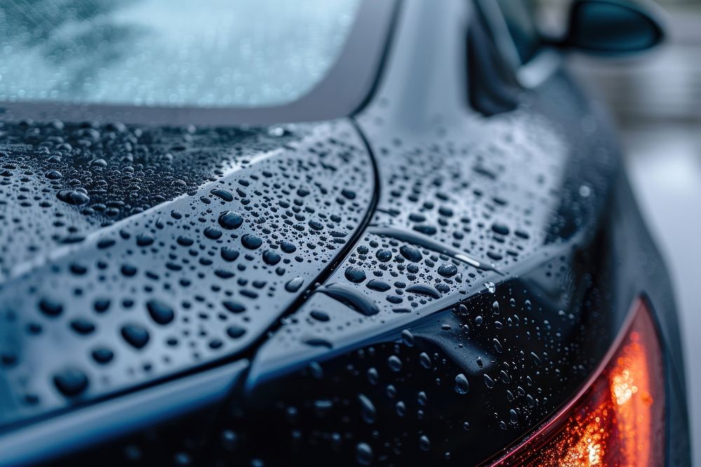 Water drops shiny car surface | Premium Photo - rawpixel