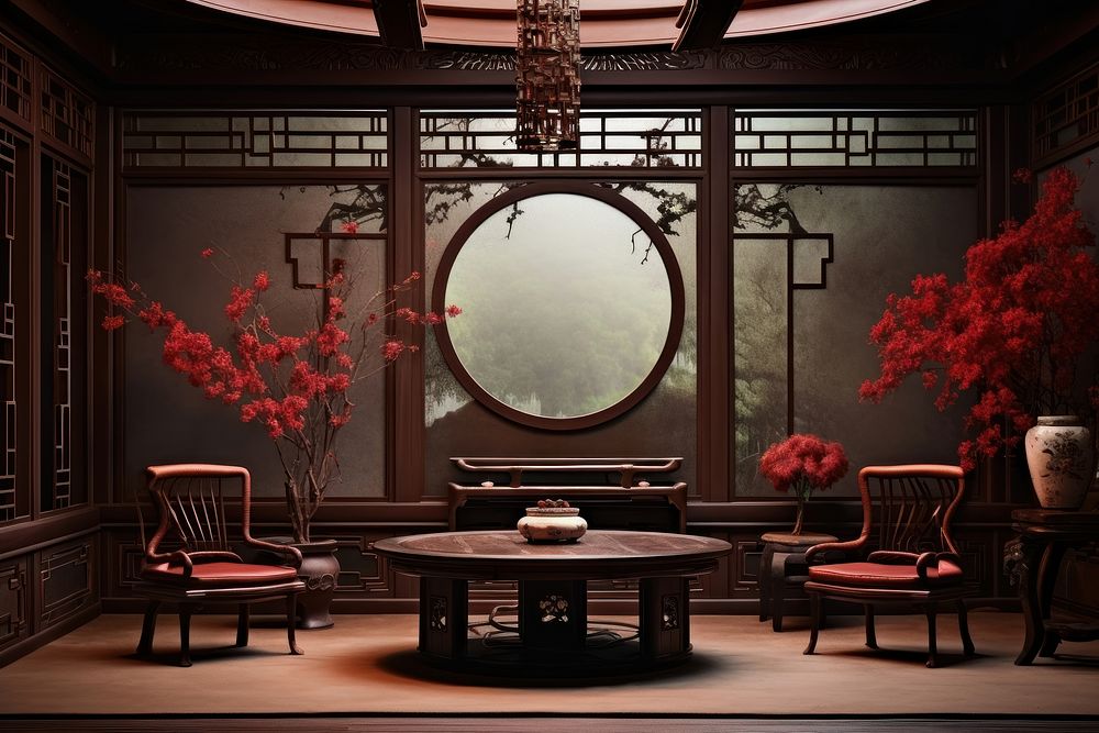 Chinese Style room architecture furniture | Premium Photo - rawpixel