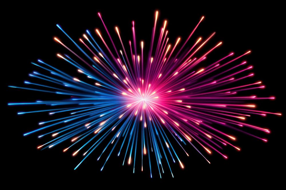 Holographic firework neon border fireworks | Premium Photo - rawpixel