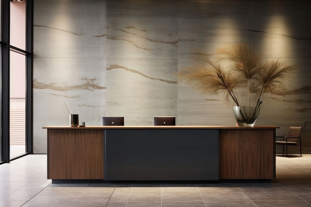 Lobby table architecture furniture. | Free Photo - rawpixel