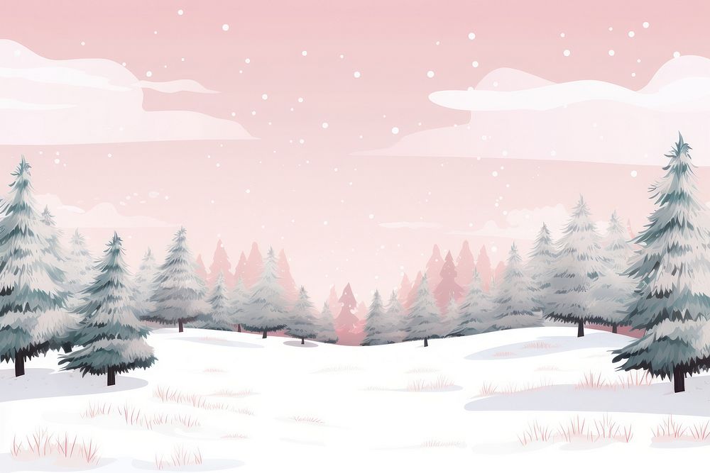 Tree snow landscape snowflake. | Premium Photo Illustration - rawpixel