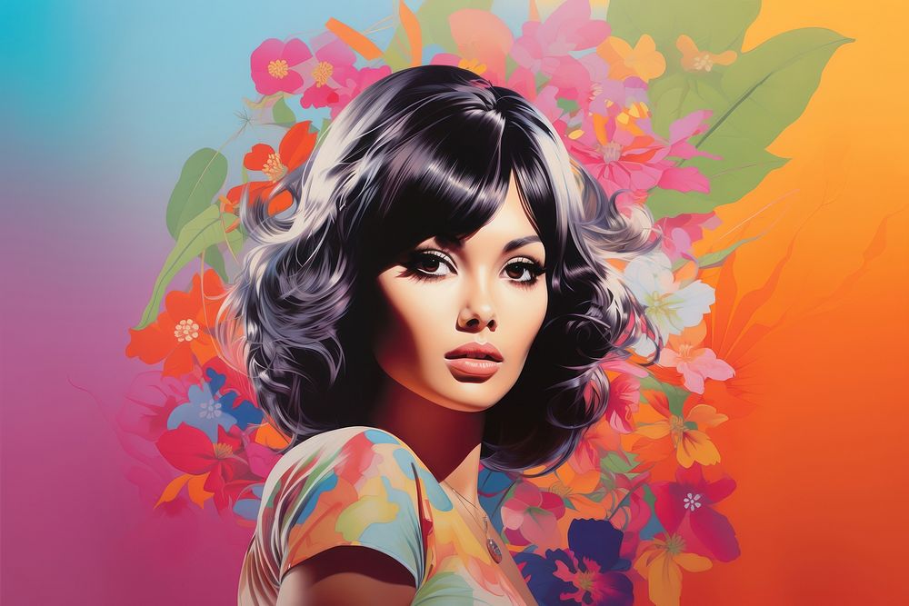 Thai female art painting portrait. | Premium Photo Illustration - rawpixel