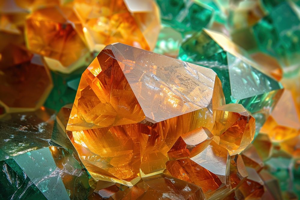 Orange crystal backgrounds gemstone mineral. | Premium Photo - rawpixel