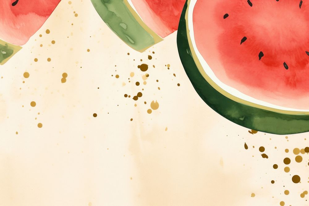 Watermelon watercolor minimal background watermelon | Free Photo ...