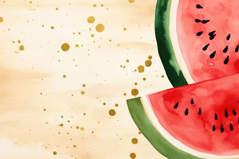 Watermelon watercolor minimal background watermelon | Free Photo ...
