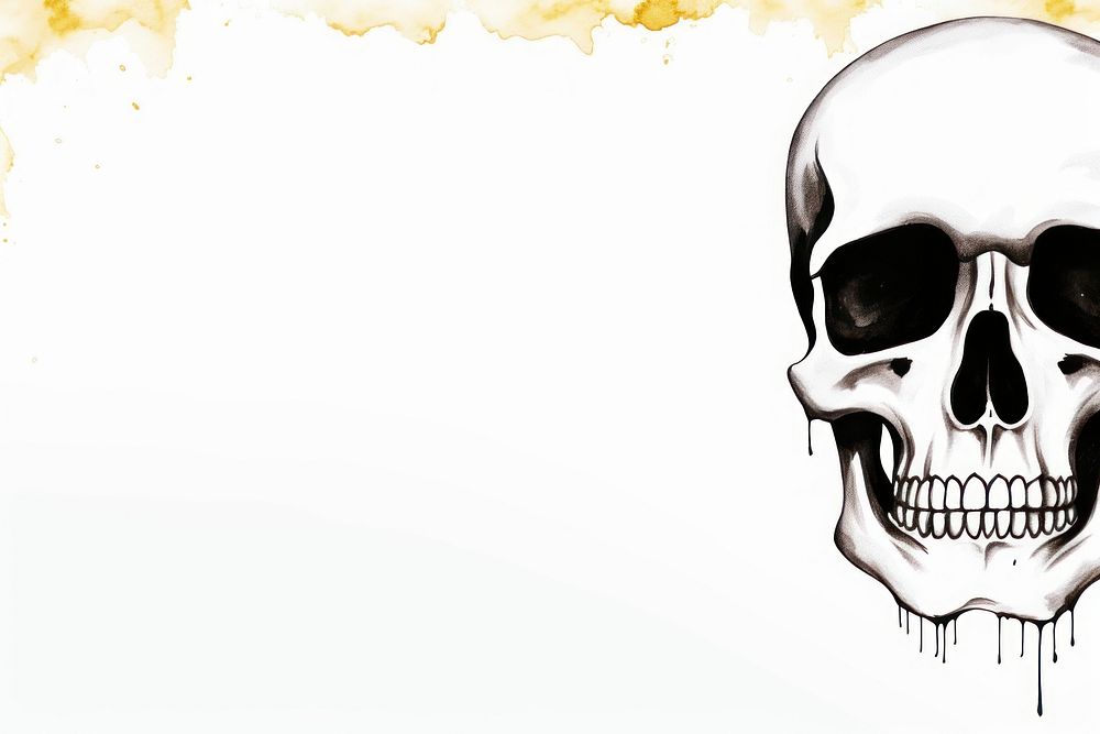 Skull border frame portrait headshot | Free Photo Illustration - rawpixel